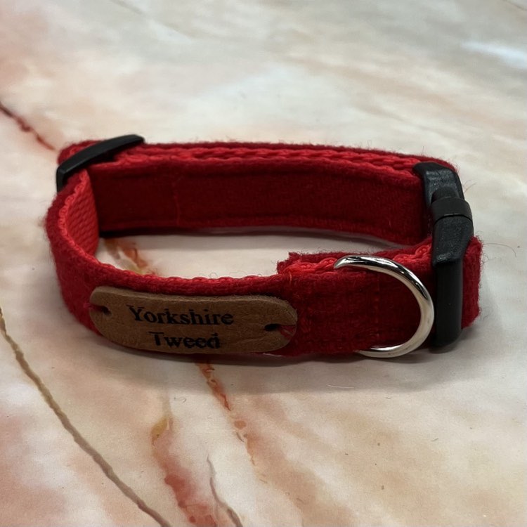 Handmade Yorkshire Tweed Dog Collars | Various Sizes & Colours! | Out ...
